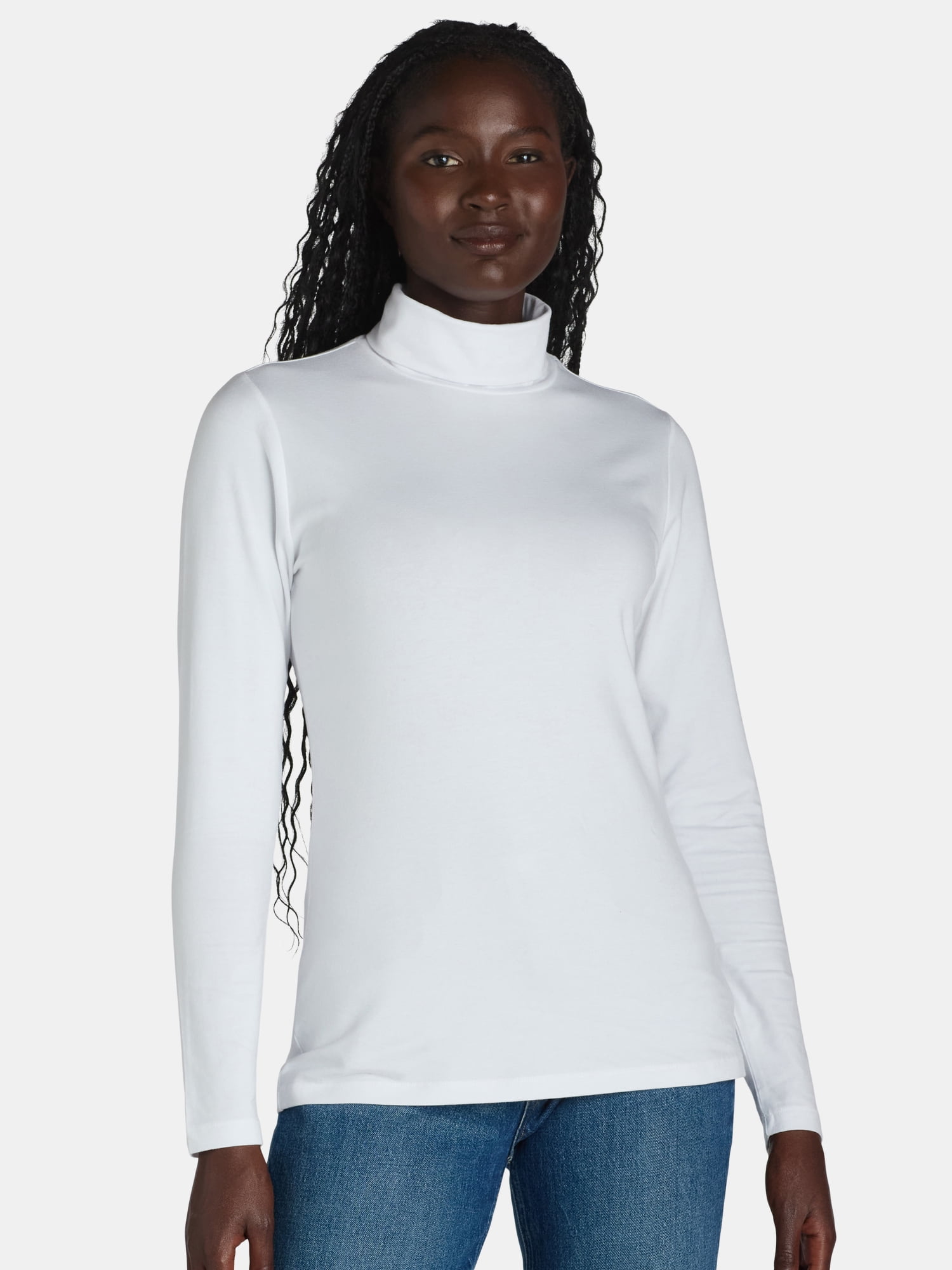 Time and Tru Women's Turtleneck, Size S-XXXL - Walmart.com
