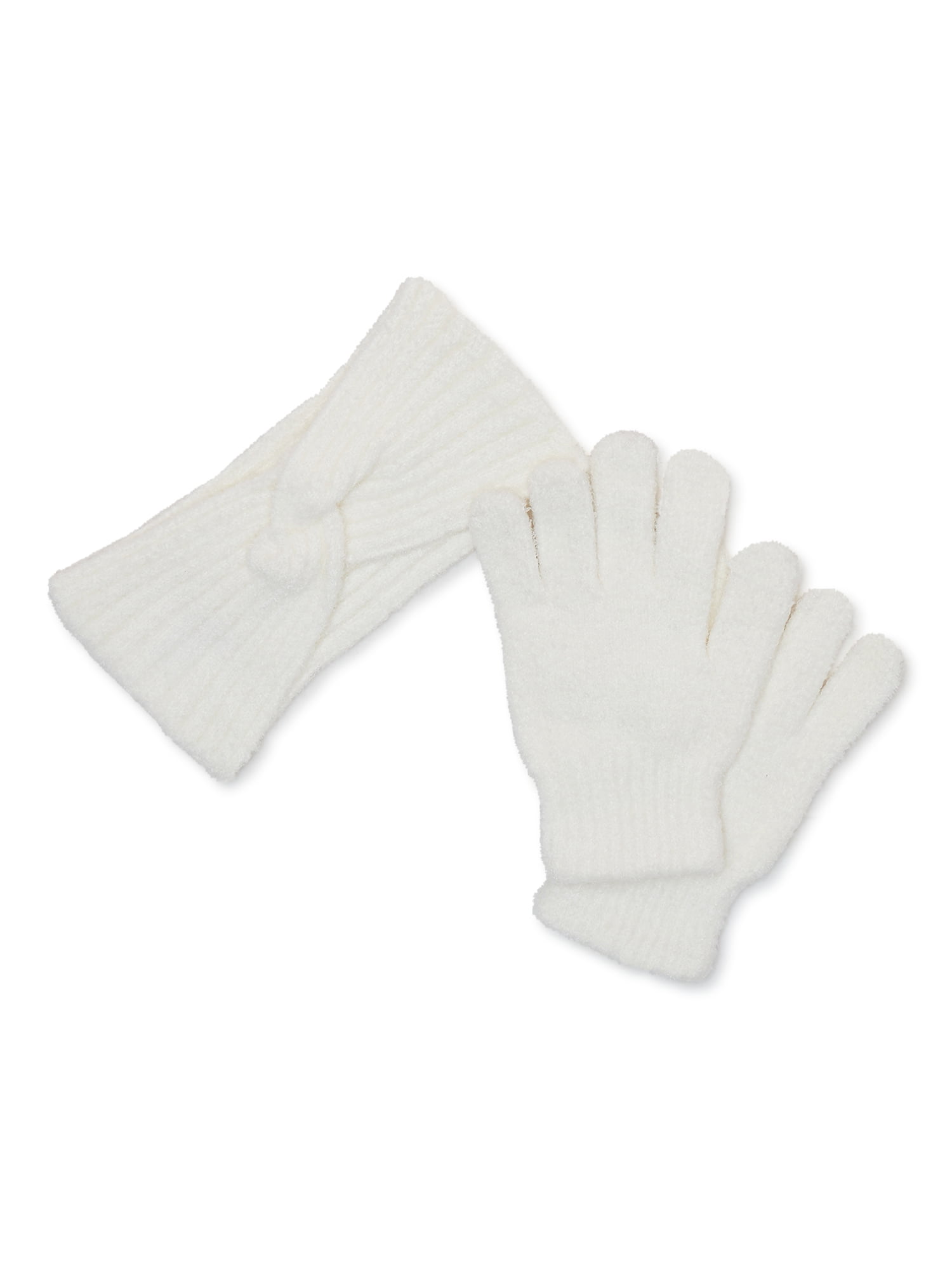 Time and Tru Women's Twist Headwrap and Gloves Set, 2-Piece - Walmart.com