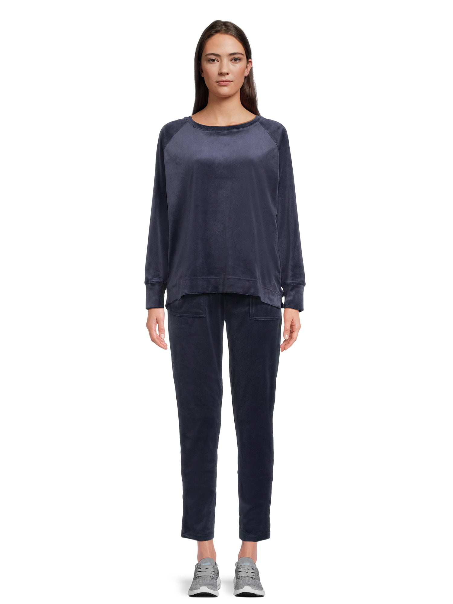 Time and Tru Women's Velour Top and Pants Set, 2-Piece, Sizes S-XXXL - Walmart.com