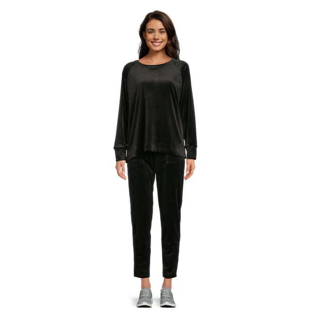 Time and Tru Women's Velour Top and Pants Set, 2-Piece, Sizes S-XXXL - Walmart.com