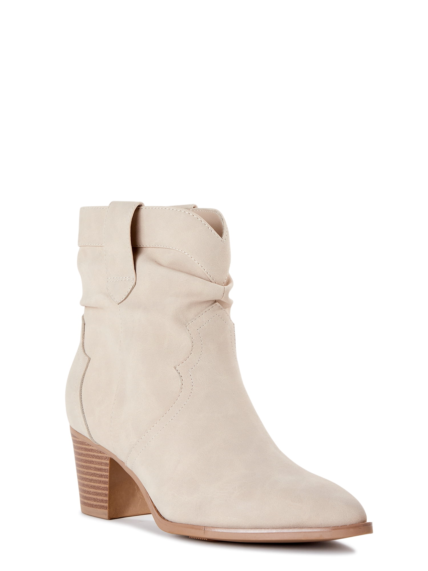 Time and Tru Women's Western Slouch Boots - Walmart.com