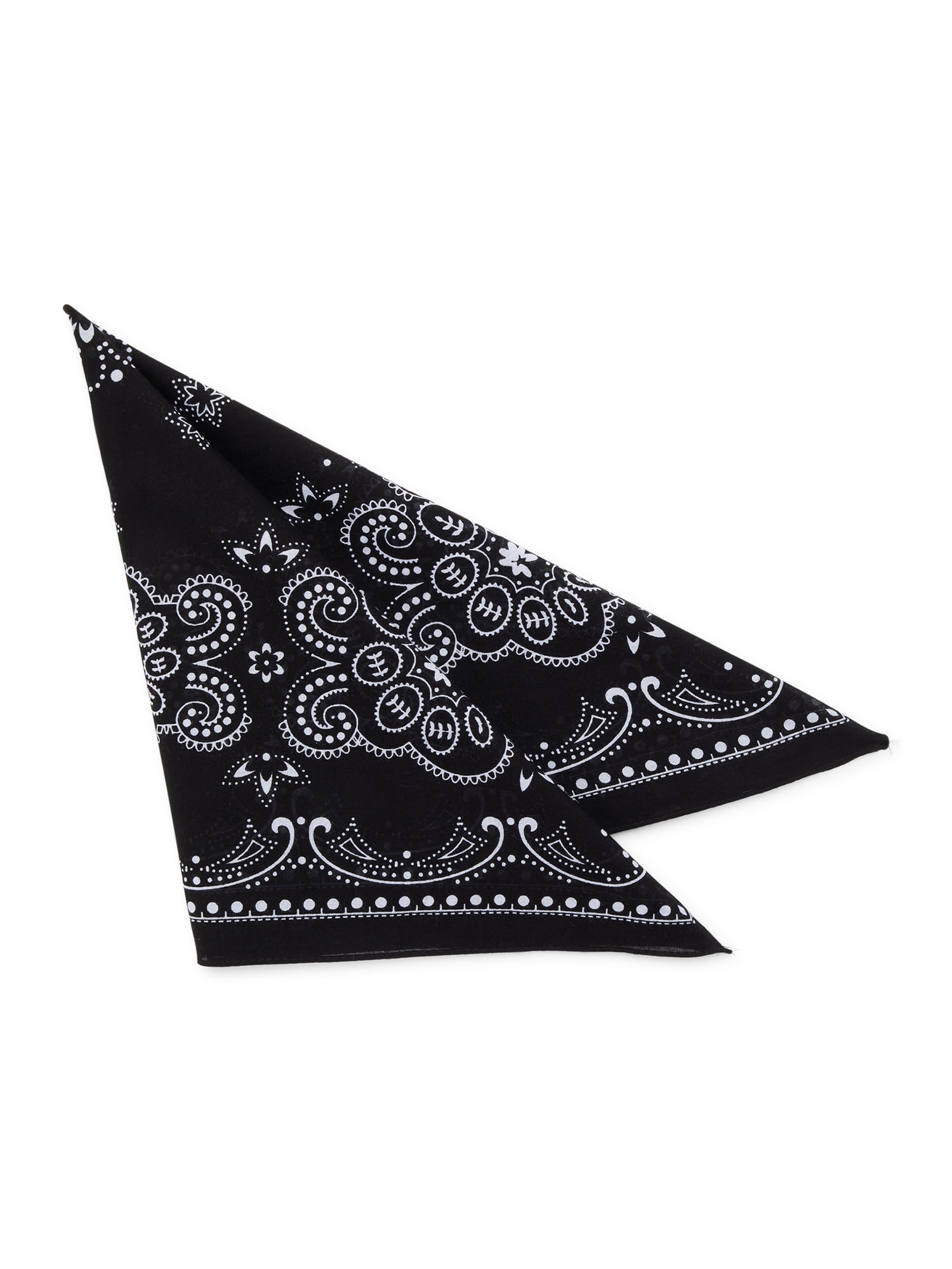 Time and Tru Women's Western Star Bandana, Black Soot, One Size Fits ...