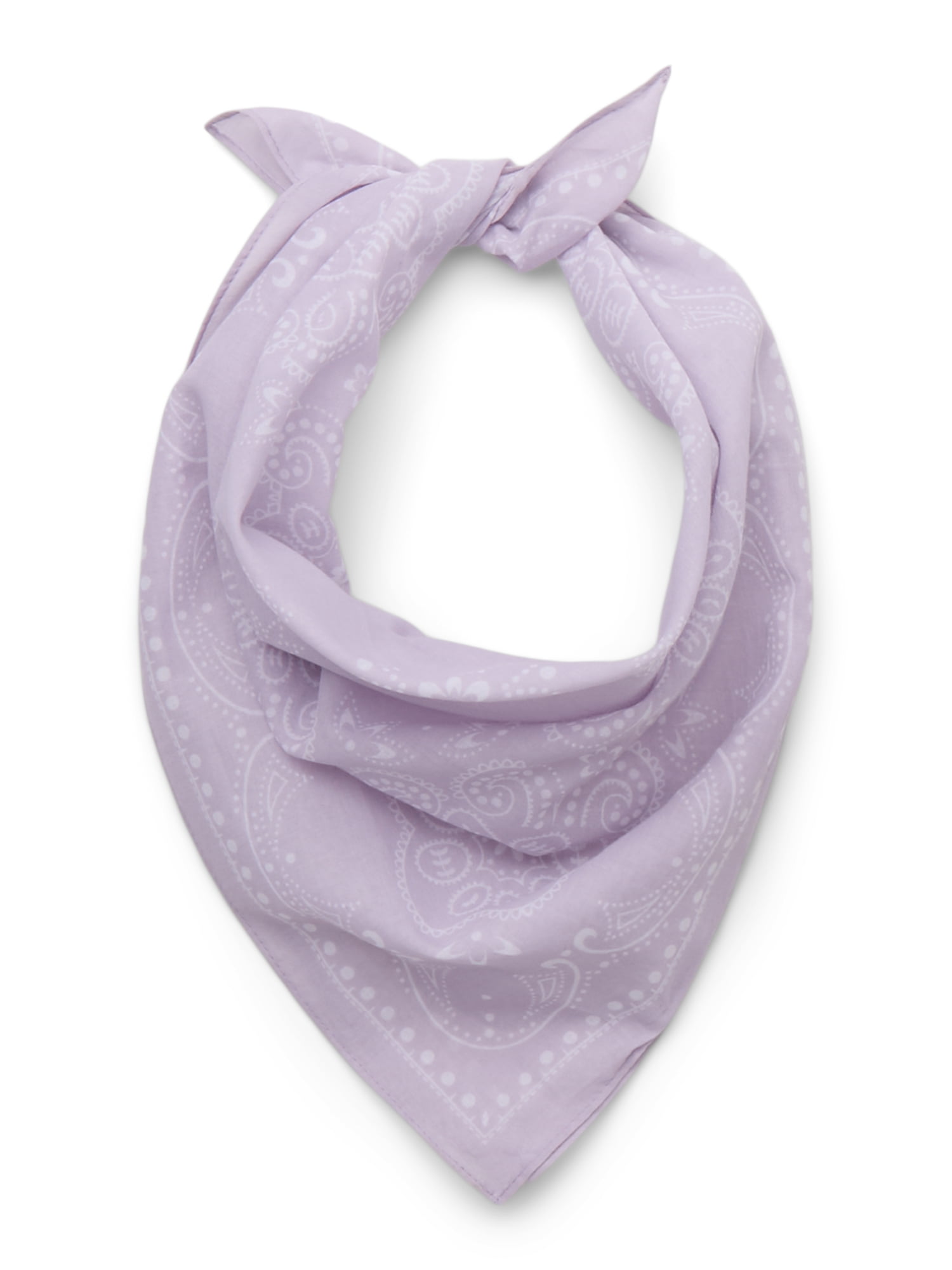 Time and Tru Women's Western Star Bandana, One Size, Lavender Linen ...