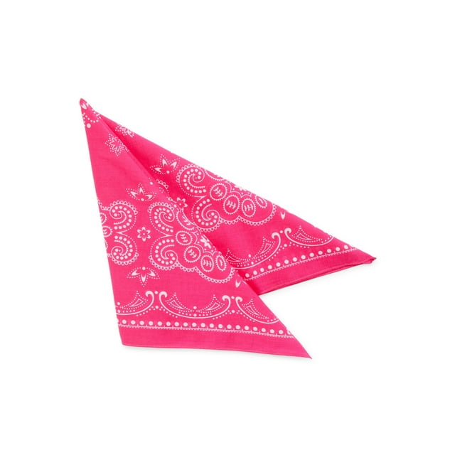 Time and Tru Women's Western Star Bandanas, Racy Pink, One Size Fits ...