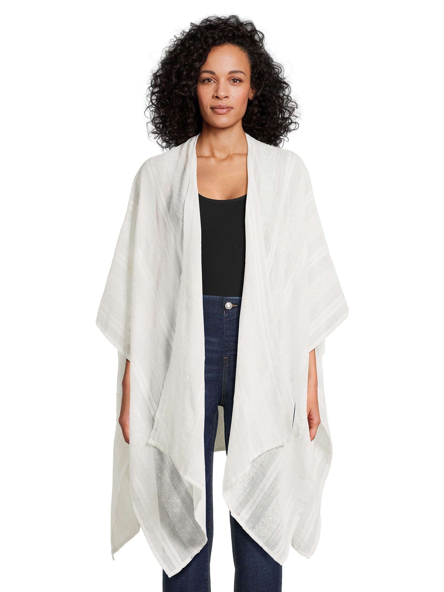 Time and Tru women's Layering Wrap - Yarn-Dyed Wrap - Walmart.com