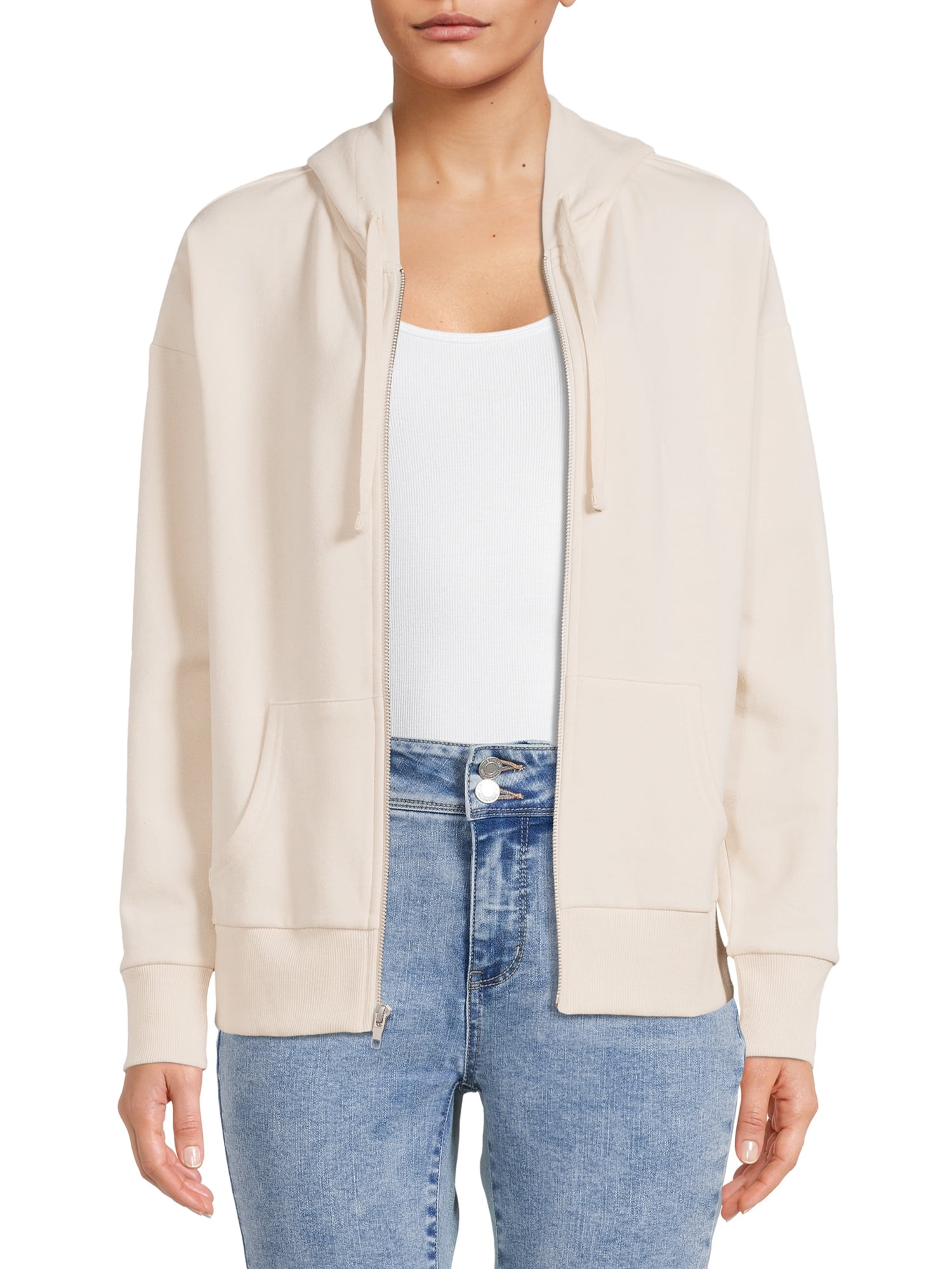 Time and Tru Women's Zip Up Hoodie - Walmart.com