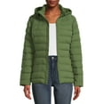 Time and Tru Women's and Plus Packable Stretch Zip Up Puffer Jacket - Walmart.com