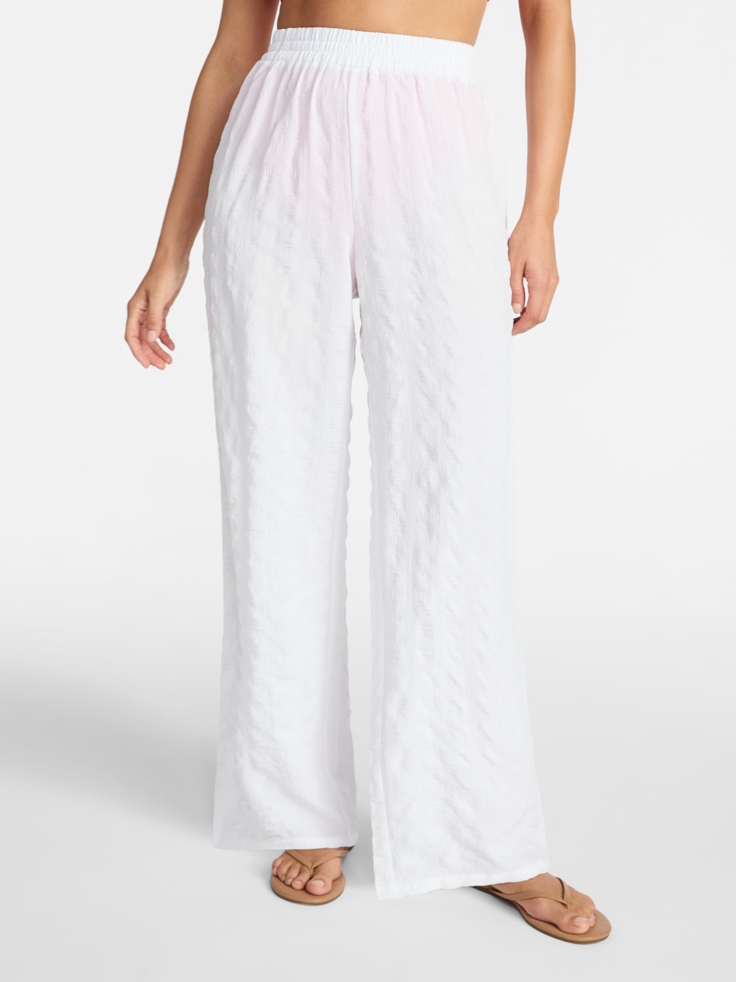 Time and Tru Women's and Women's Plus Size Coverup Pants, Sizes XS-3X ...