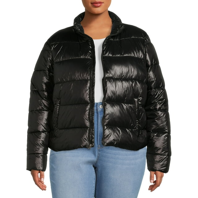 Time and Tru Women's and Women's Plus Puffer Jacket, Sizes S-3X - Walmart.com