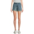 Time and Tru Women's and Women's Plus Utility Cuff Shorts, 4" Inseam ...