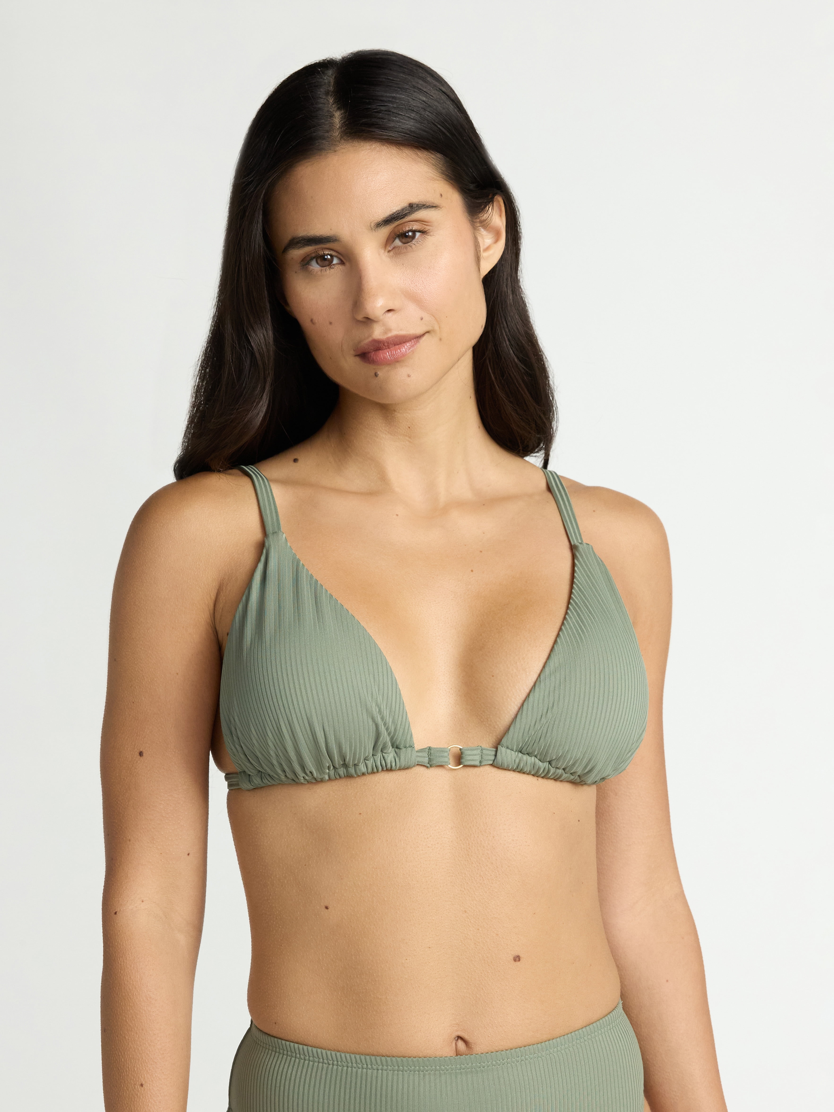 Time and Tru Women's and Women’s Plus Ottoman Rib Triangle Bikini Top, Sizes XS- 2X - Walmart.com