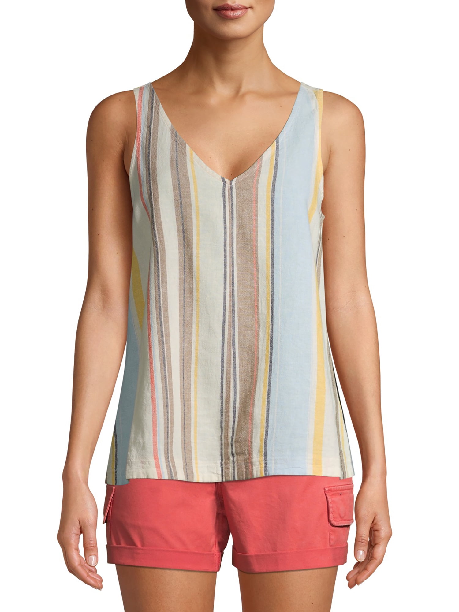 Time and True Women's Everyday Woven Tank Top - Walmart.com