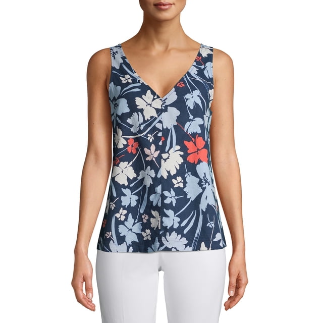 Time and True Women's Everyday Woven Tank Top - Walmart.com