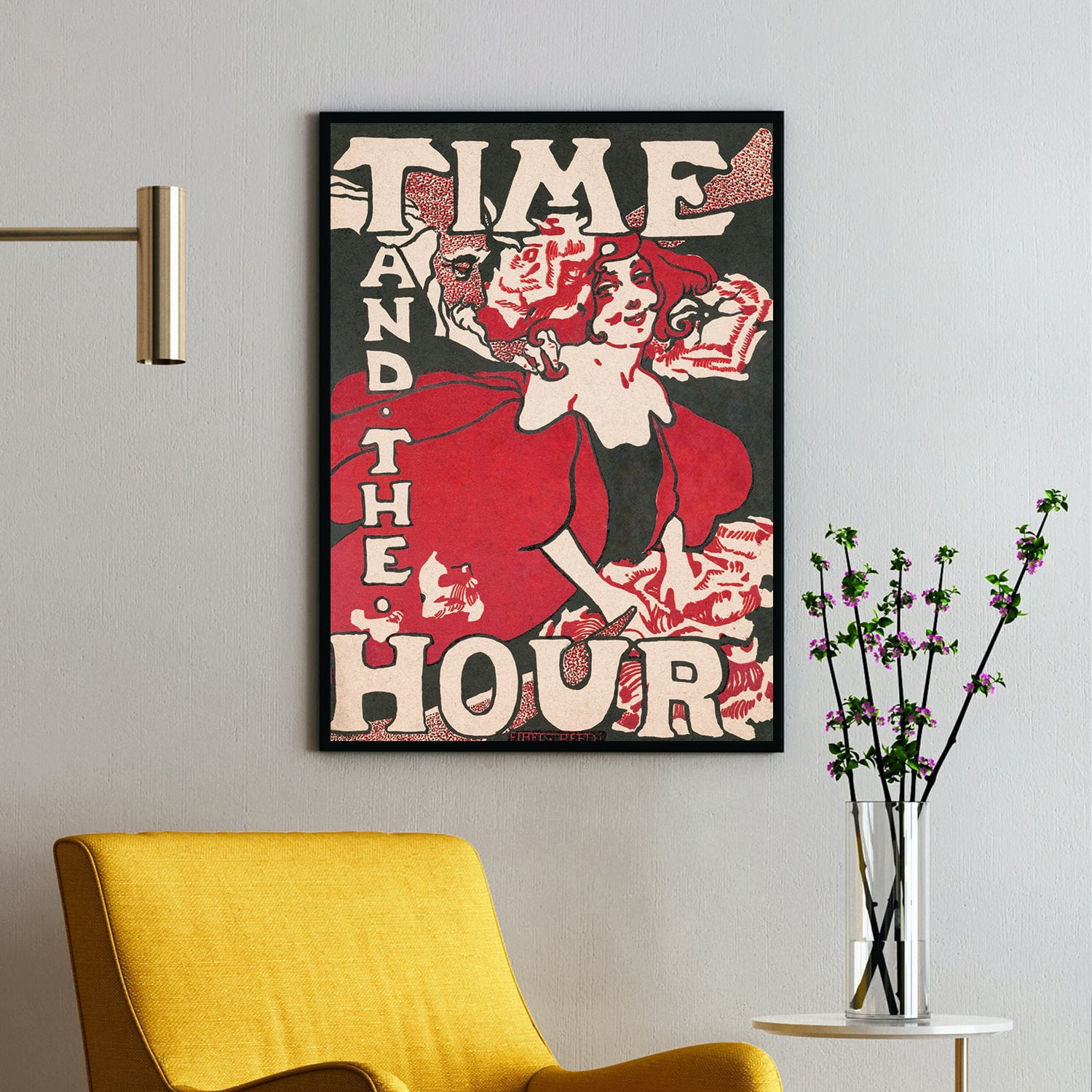 Time and the Hour - 1895 | Ethel Reed | Premium Fine Art Print | 19th ...