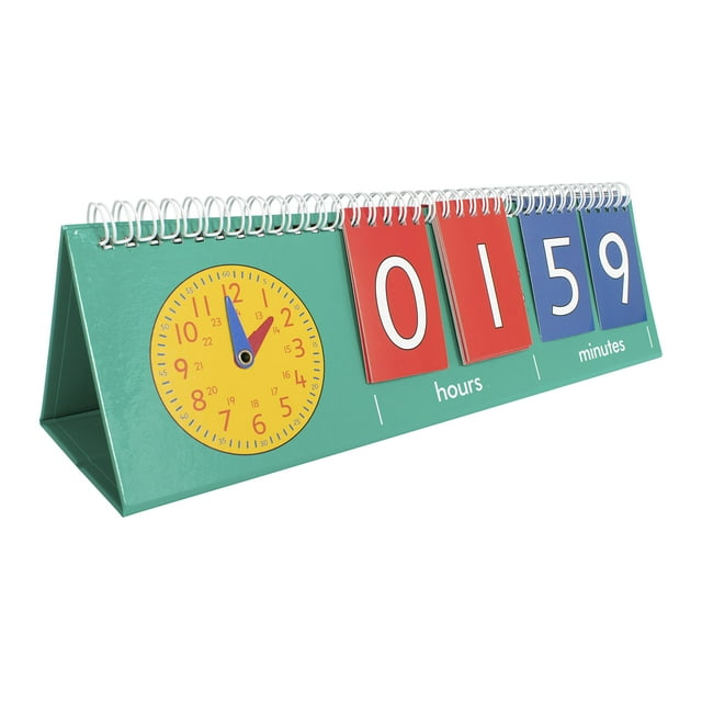 Time flip chart - Teaching Clock - Telling Time With Analog and Digital ...