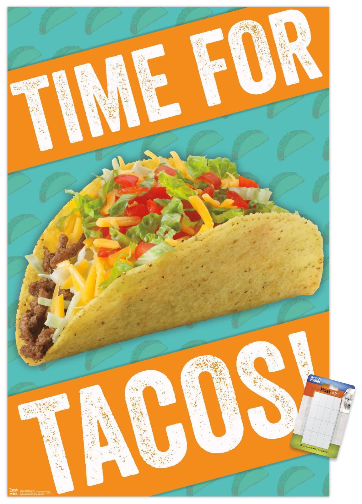 Time for Tacos! Wall Poster, 14.725" x 22.375" - Walmart.com