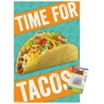 Time for Tacos! Wall Poster with Push Pins, 14.725" x 22.375" - Walmart.com