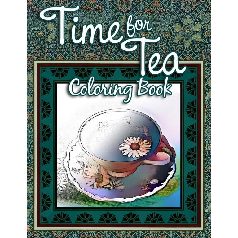 tea time coloring book