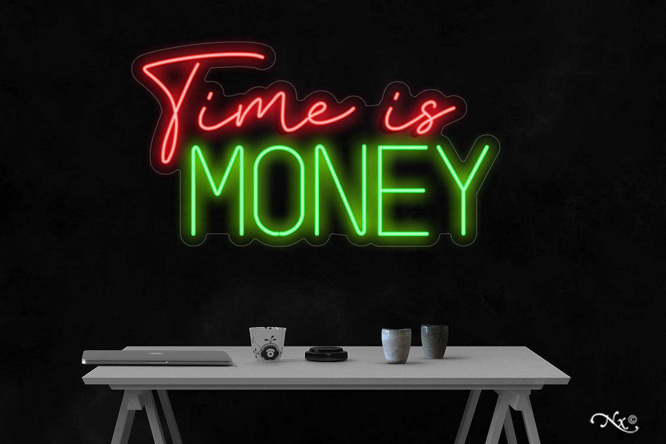 Time is Money-LED Neon Sign Made in USA - Walmart.com