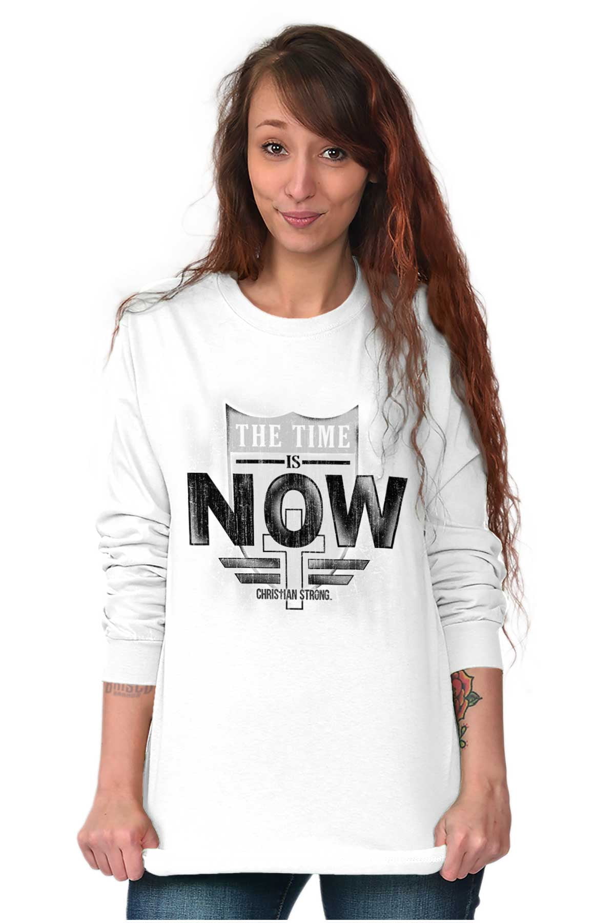 Time is Now Religious Faith Long Sleeve TShirt Men Women Brisco Brands ...