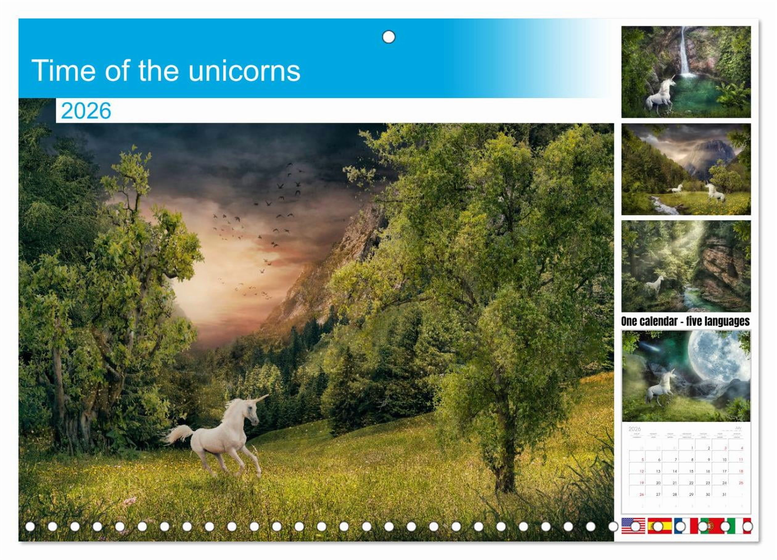 Time of the unicorns (Monthly Wall Calendar 2026 11.7 x 16.5 (open ...