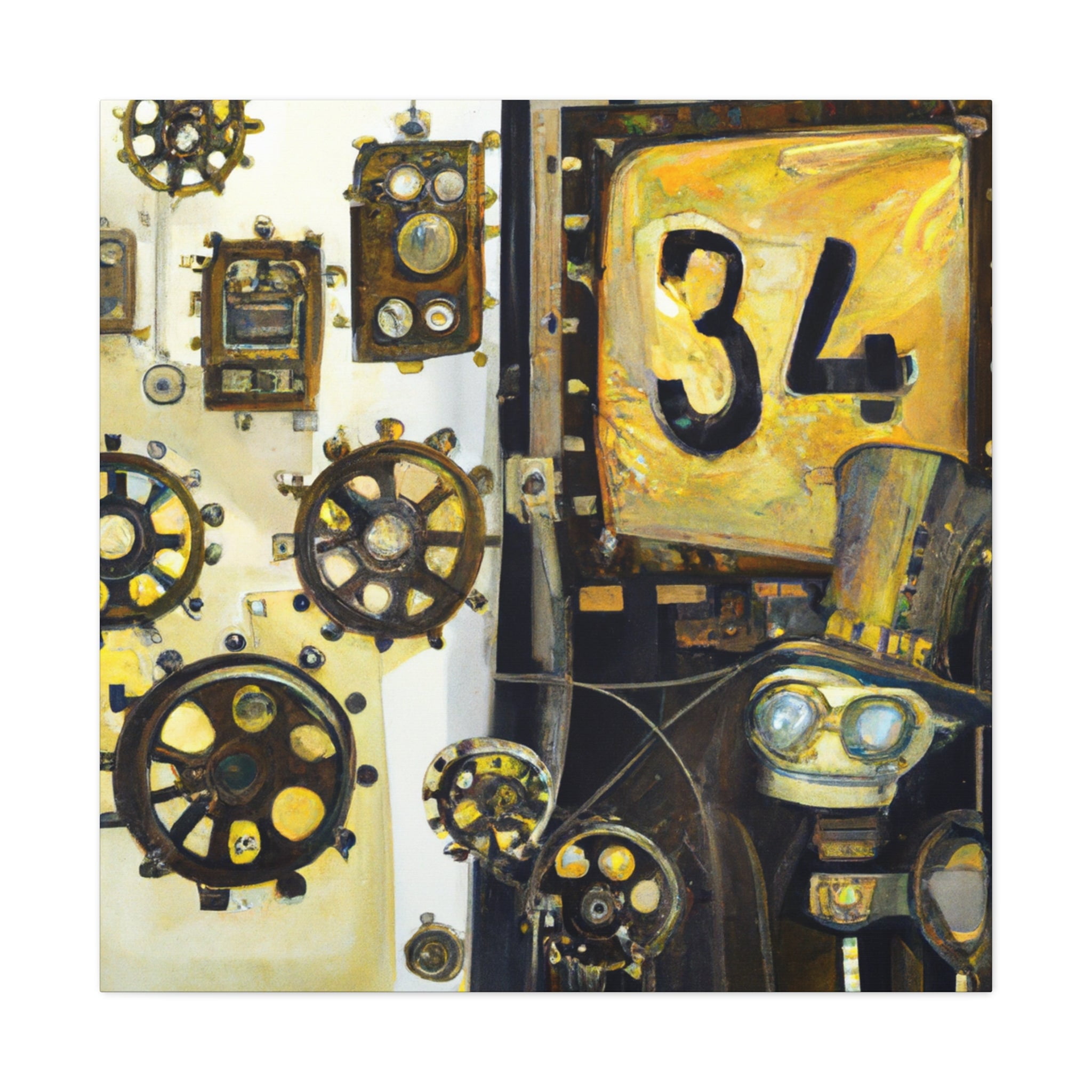 "Time's Clockwork Cinema" - Canvas - Walmart.com