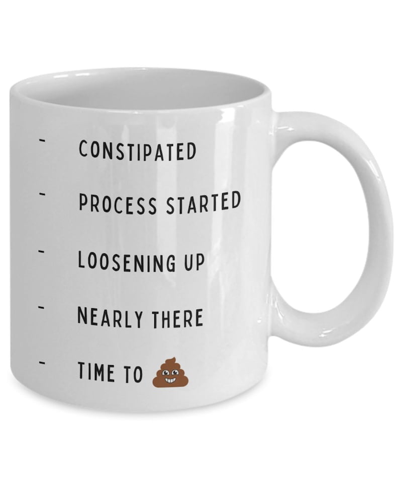 Time to Poop Mug, Funny Toilet Humor Coffee Cup - Walmart.com
