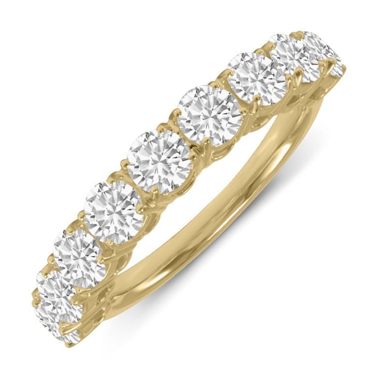 TimeLe$$ Classics 14K Yellow Gold Round Lab Grown Diamond Ladies Nine ...