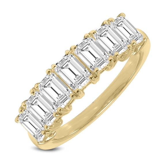 TimeLe$$ Classics 14K Yellow Gold Emerald Lab Grown Diamond Ladies ...