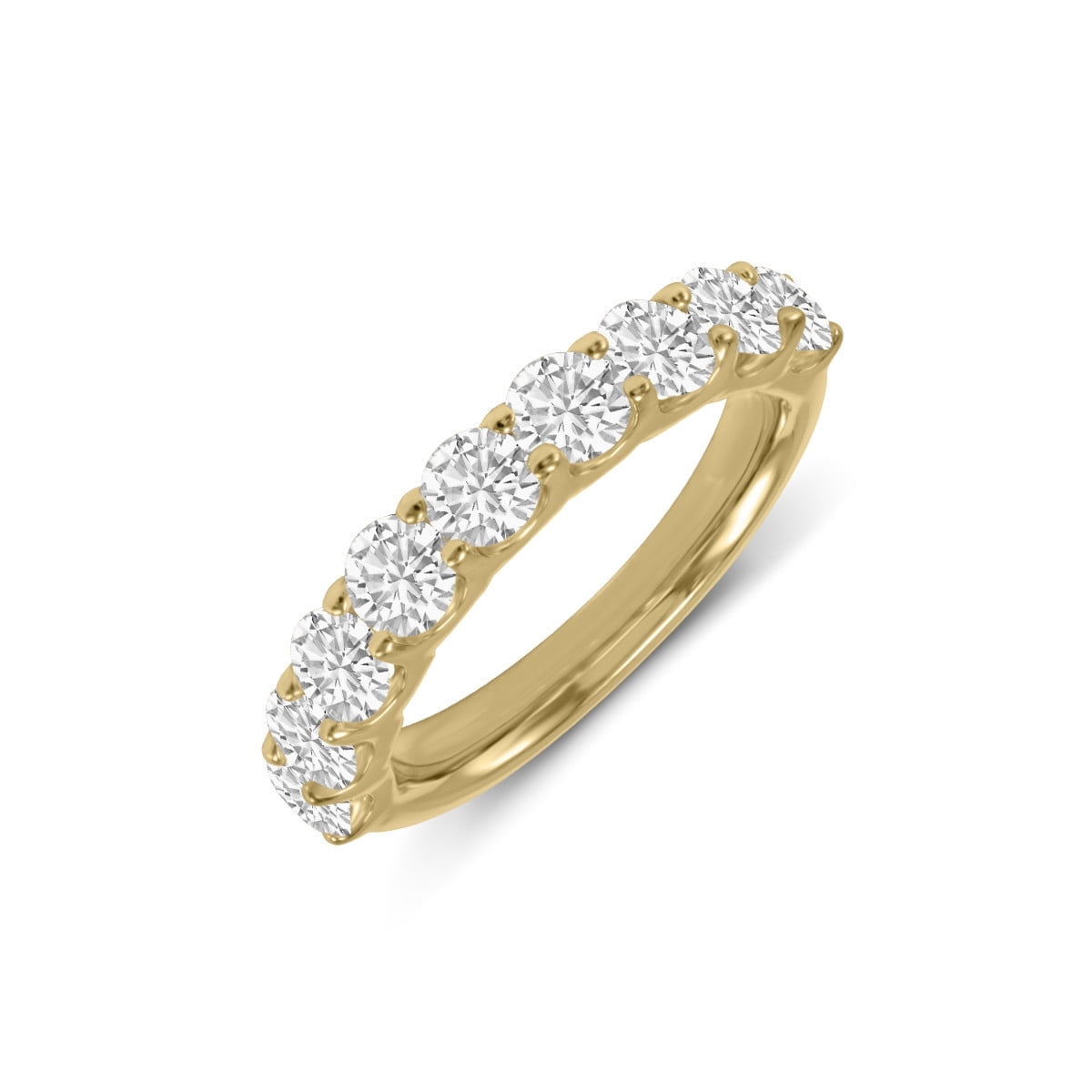 TimeLe$$ Classics Lab Grown Nine Stone Diamond Anniversary Bands and ...