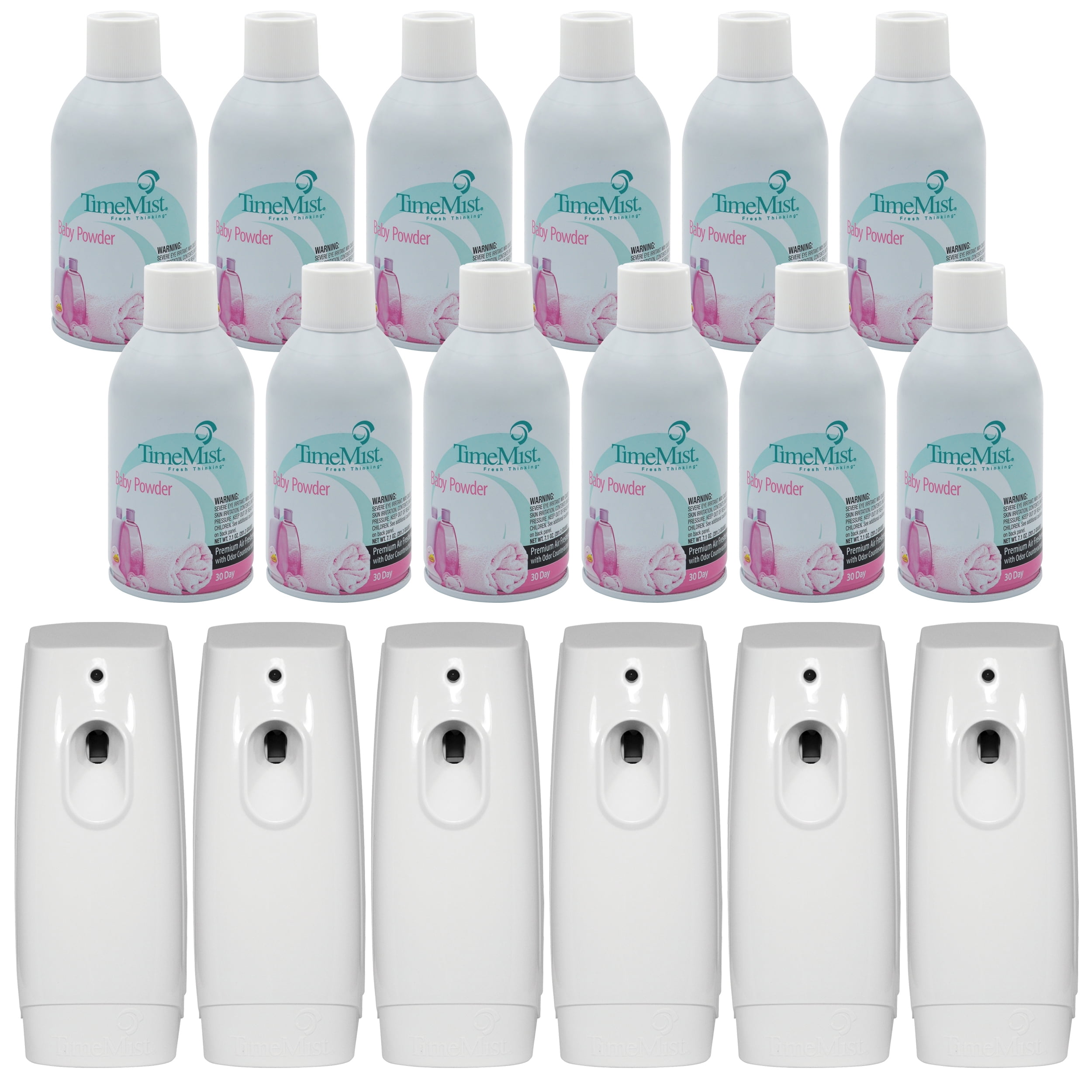 TimeMist Premium Metered Air Freshener Refills, Baby Powder (Case of 12 ...