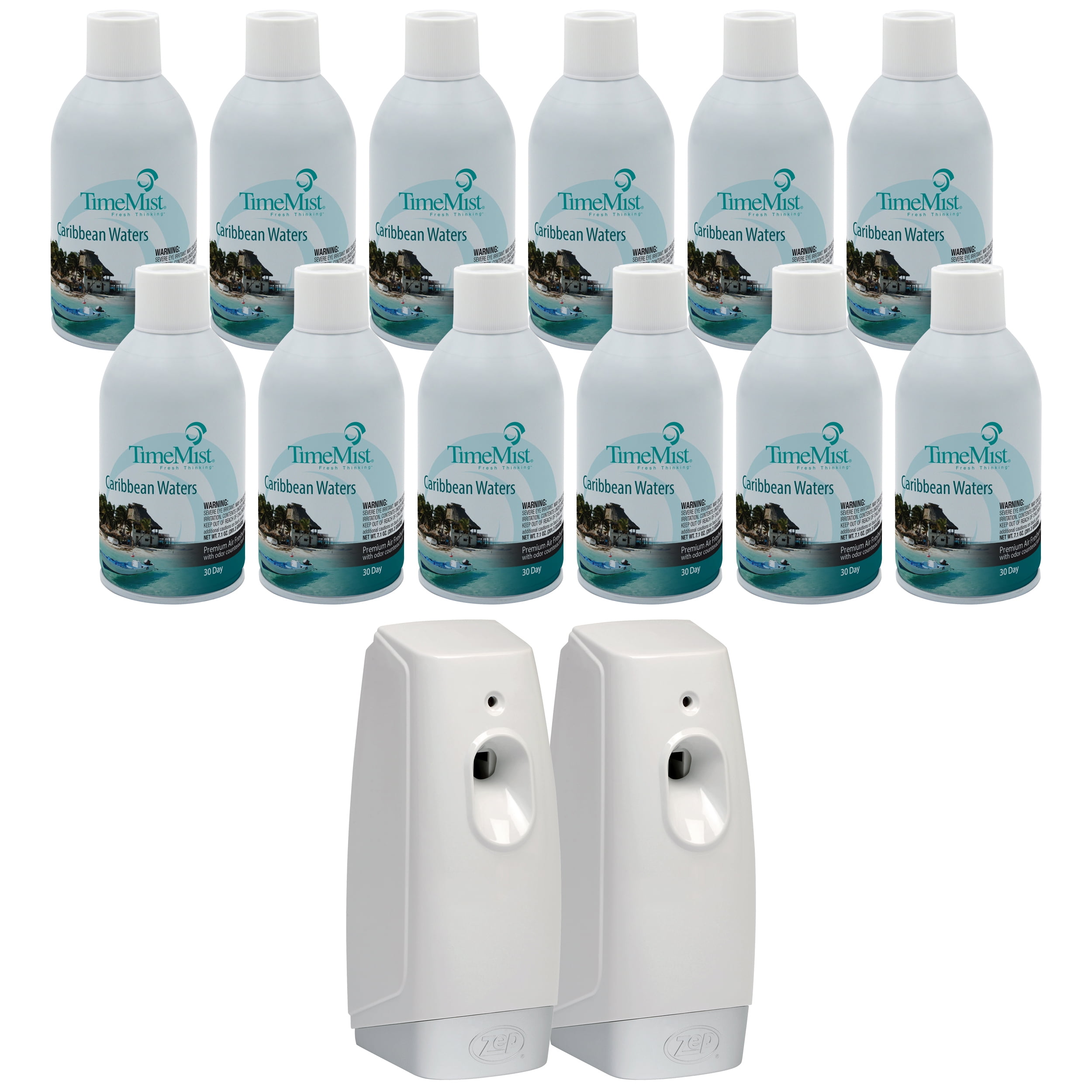 TimeMist Premium Metered Air Freshener Refills - Caribbean Waters (Case ...
