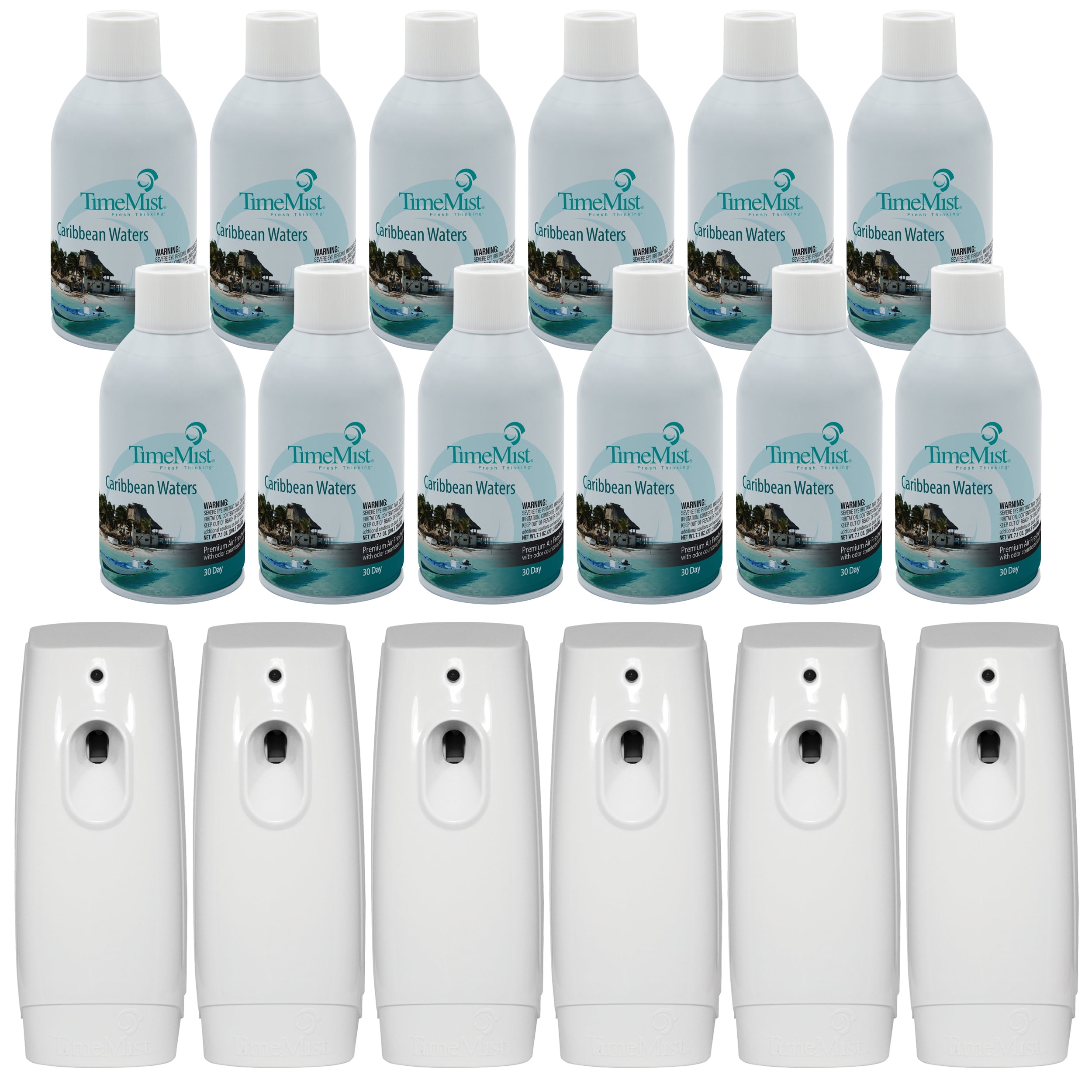 TimeMist Premium Metered Air Freshener Refills - Caribbean Waters (Case ...