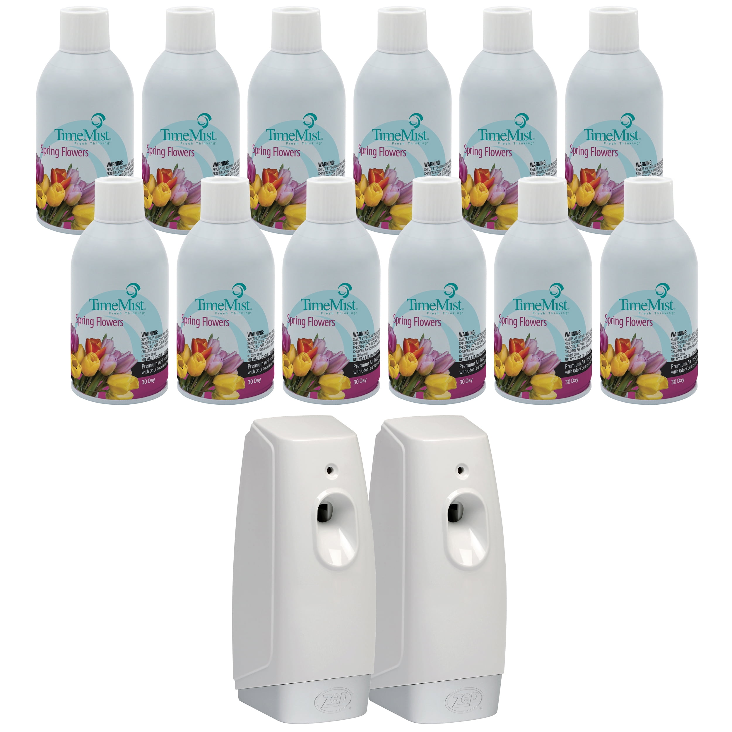 TimeMist Premium Metered Air Freshener Refills, Spring Flowers (Case of ...