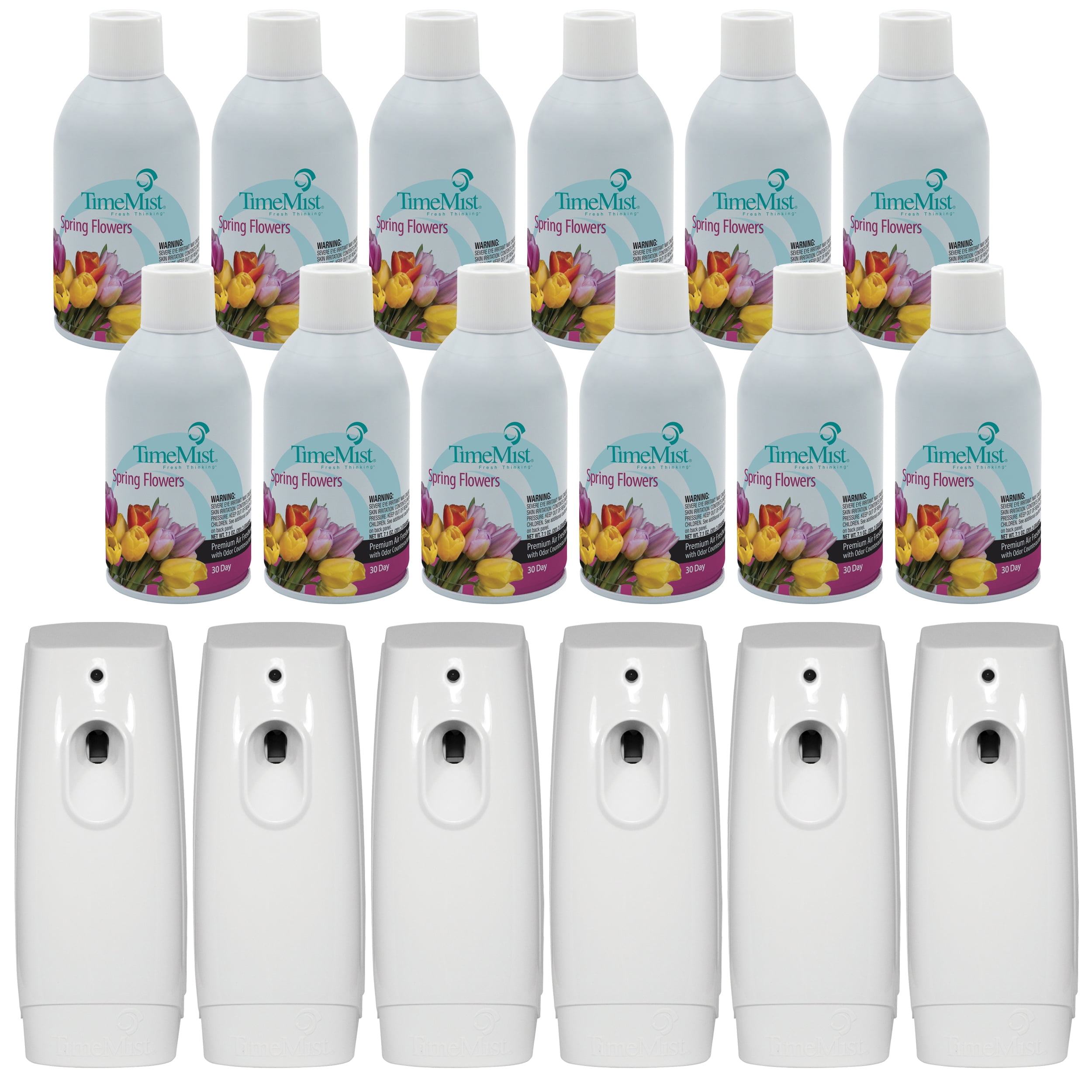 TimeMist Premium Metered Air Freshener Refills, Spring Flowers (Case of ...