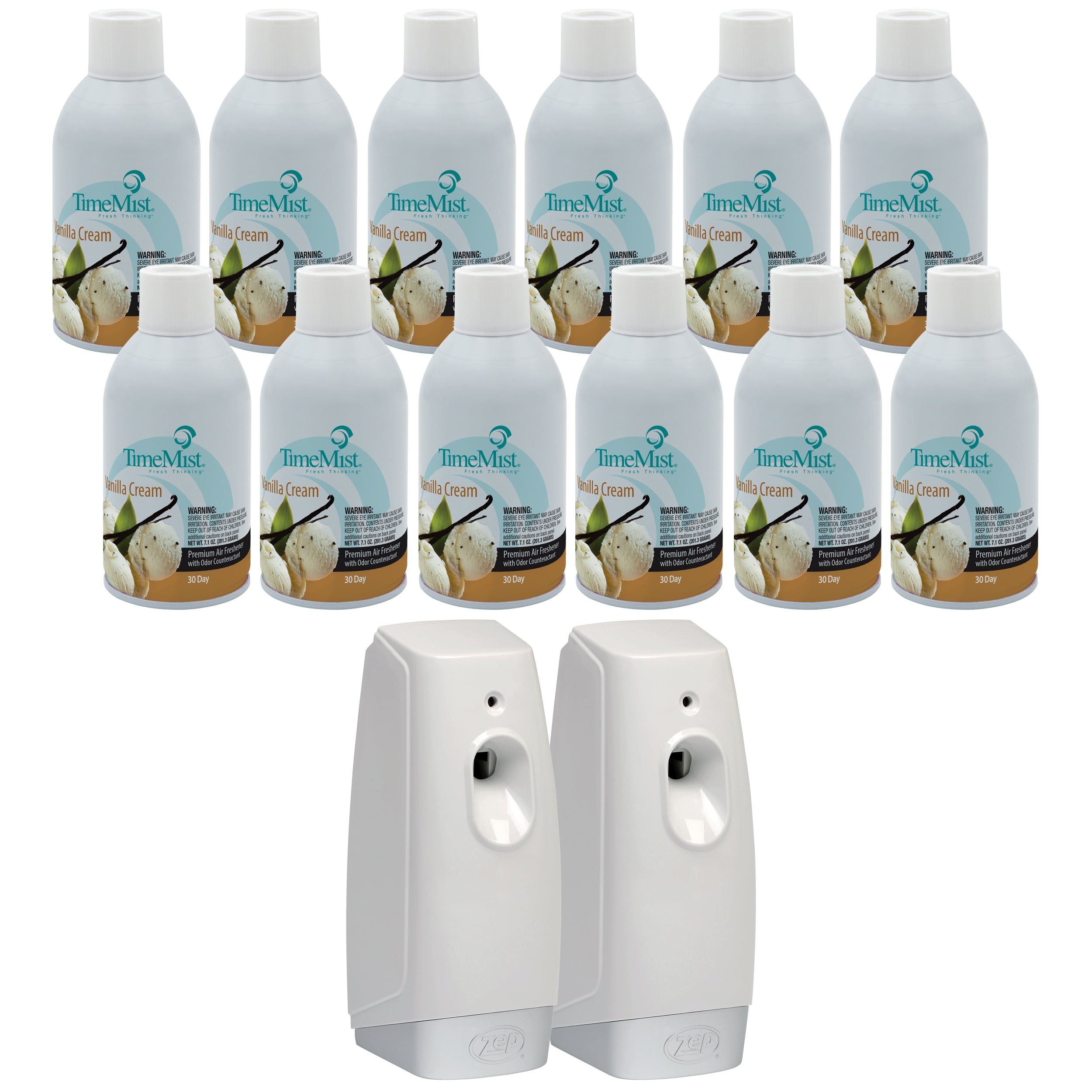 TimeMist Premium Metered Air Freshener Refills, Vanilla Cream (Case of ...