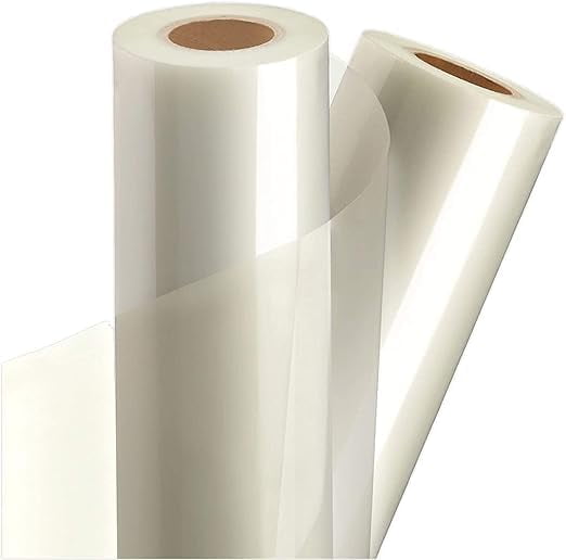 TimeTech Clear Vinyl SelfAdhesive Laminate 12 x 20 FT Roll Compatible ...