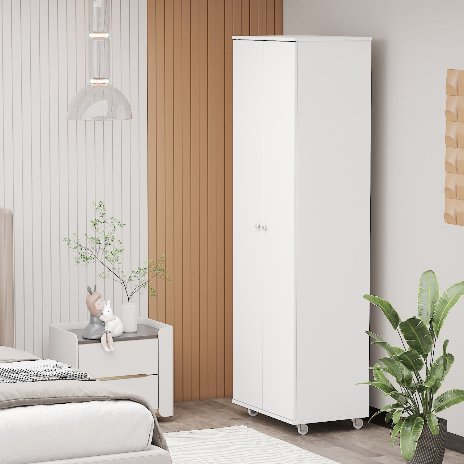 Timechee 70.9"Armoires Wardrobe Closet Storage Cabinet Shoe Cabient ...