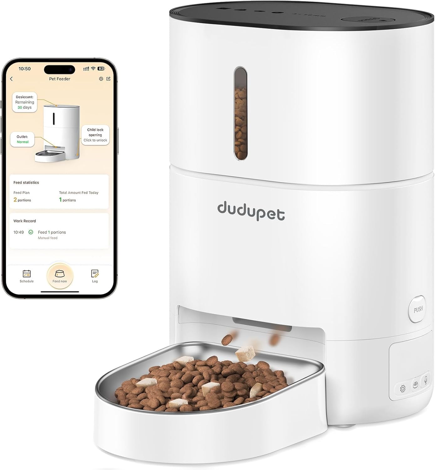 Timed Automatic Cat Feeder with Fully Enclosed Freshness Chamber - 4L ...