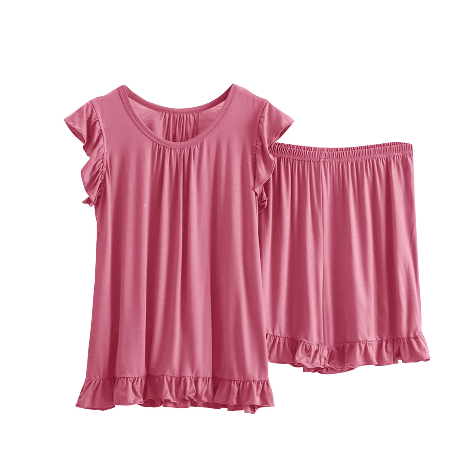 Timegard 2 Piece Pajamas Sets for Women Plus Size Lace Tank Top and ...