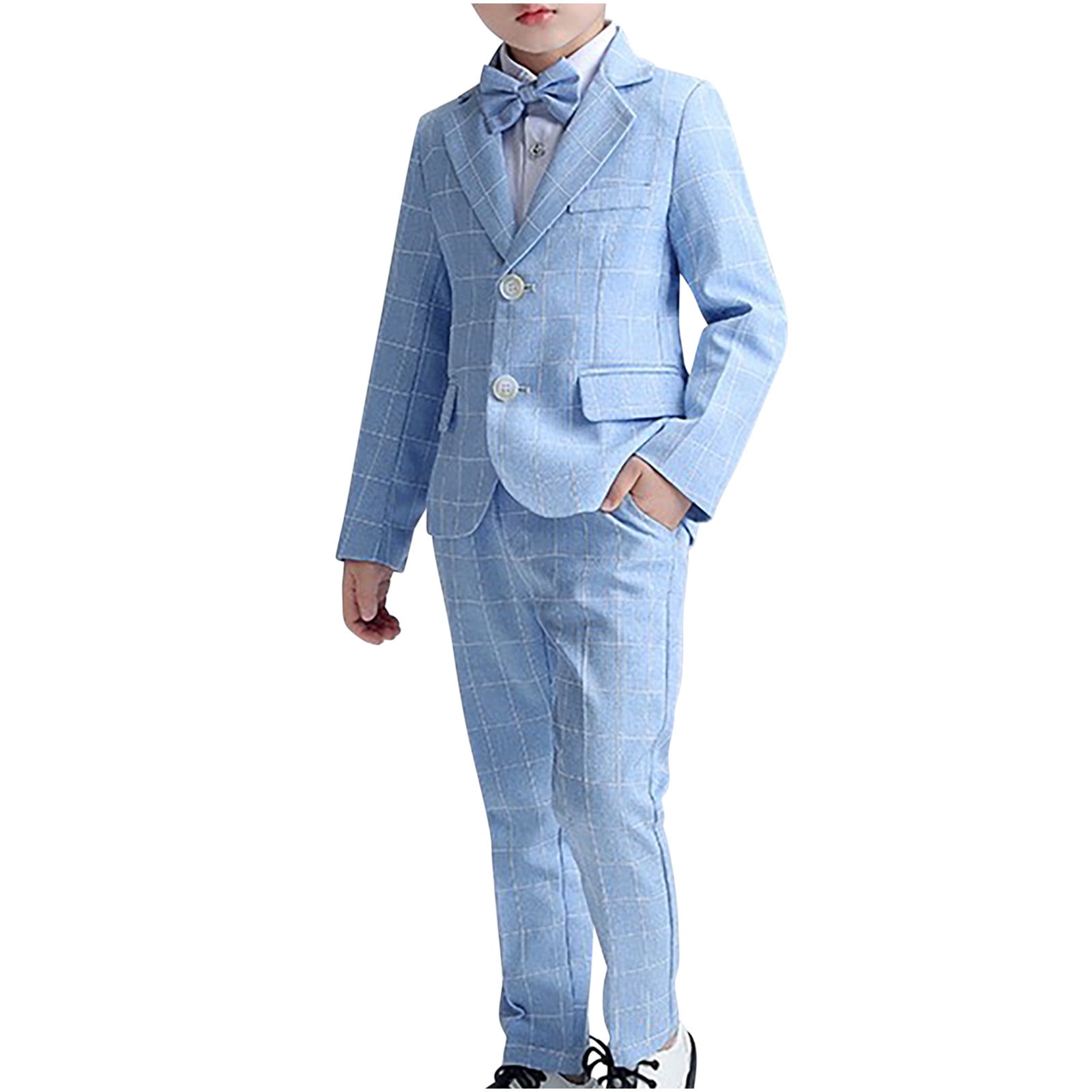 Timegard Baby Boys Outfits Clothes Toddler Suit Sets 3 Piece Plaid ...