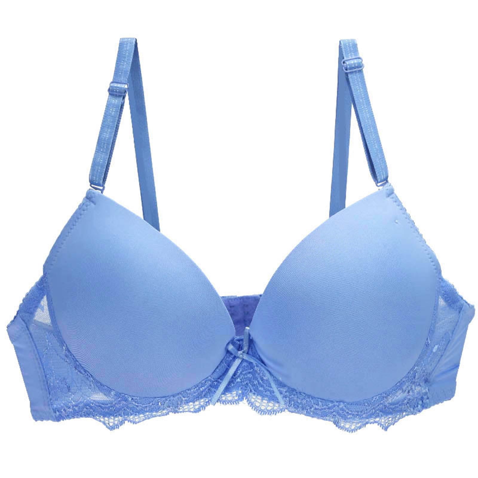 Timegard Bras for Women Low Cut Spaghetti Strap Lace Bow Tie Comfy ...