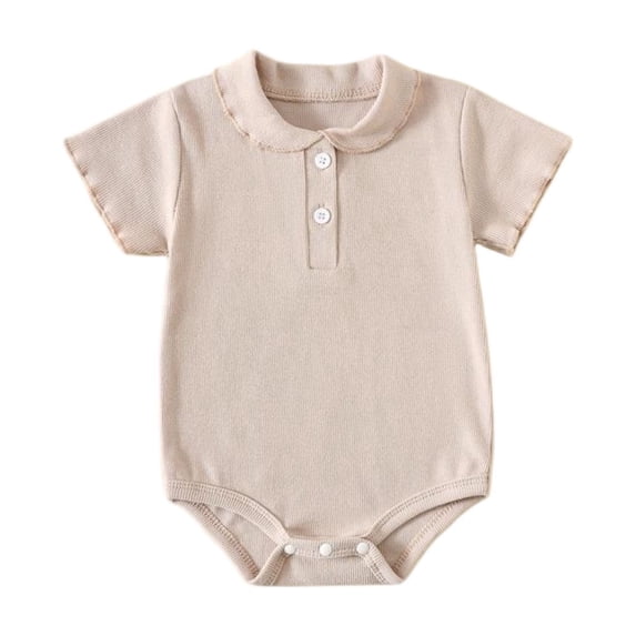 Timegard Girls Clothes Collared Short Sleeve Knit Comfy Bodysuits Girls ...