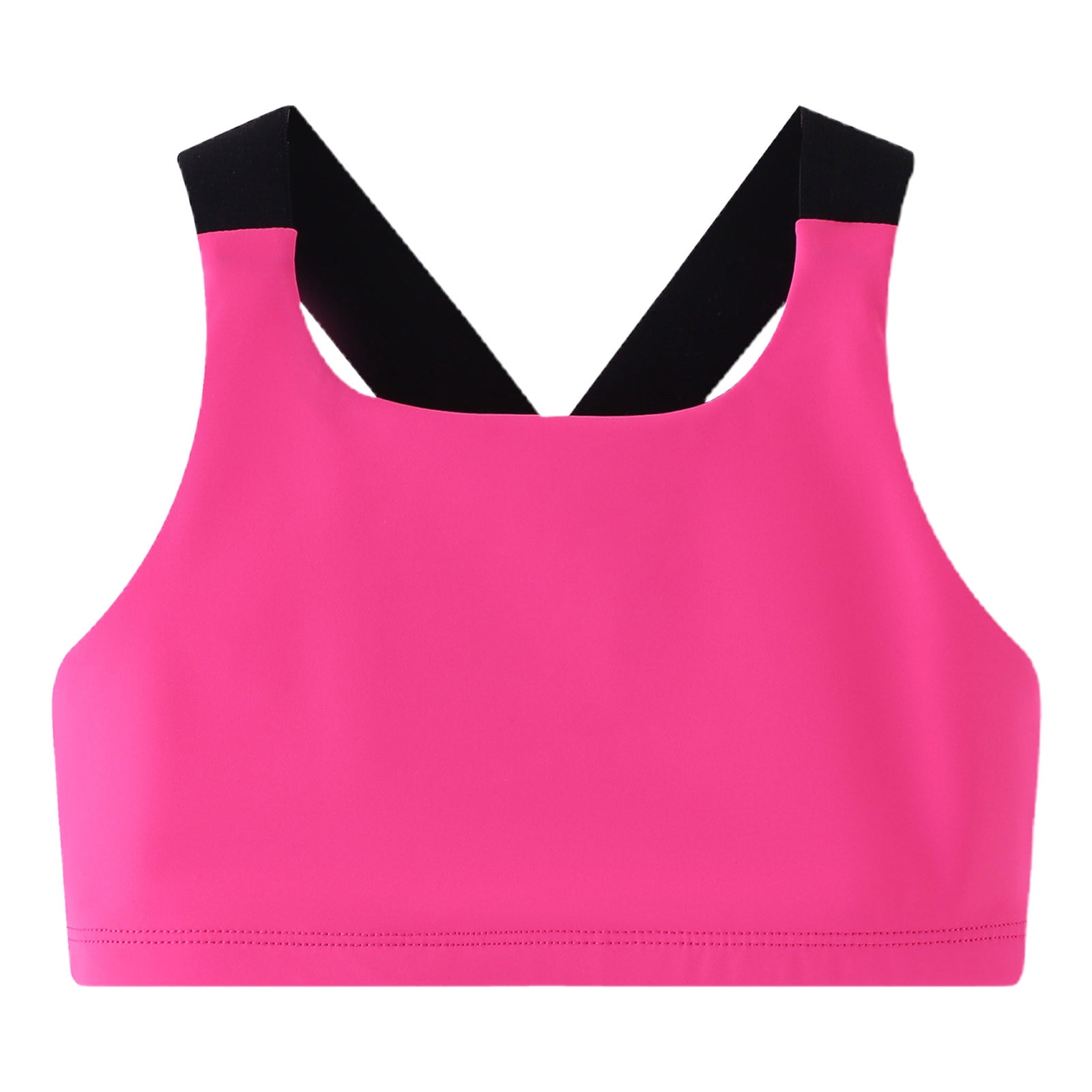 Timegard Girls Clothes Yoga Sports Bras Back Crisscross Color Block ...
