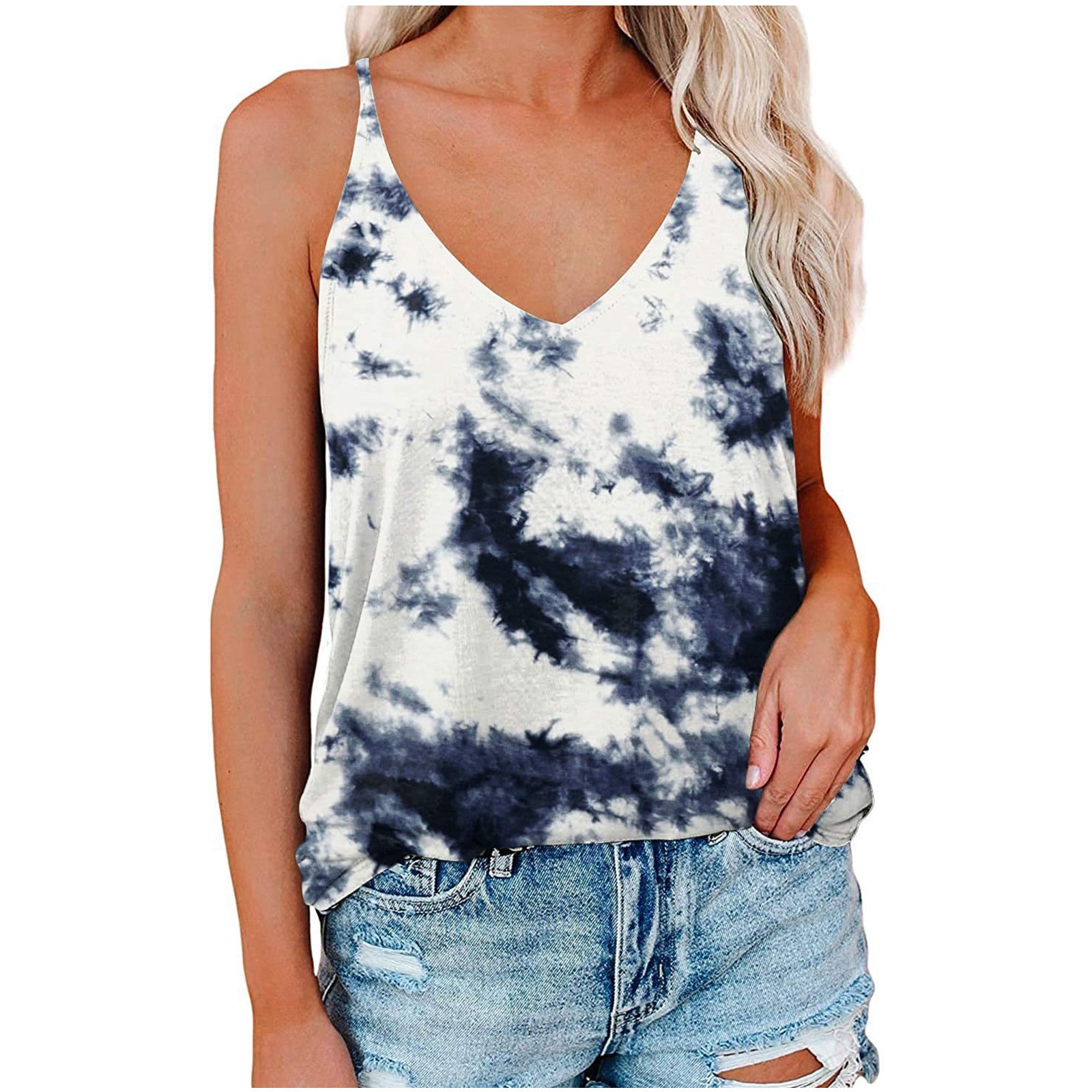 Timegard Summer Tops For Women Womens Tank Tops Loose Fit Halter Vest