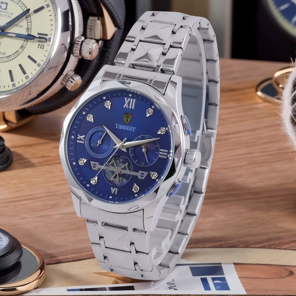 TimekeY Watches for Men, Mens Watches Quartz Gold Stainless Steel ...