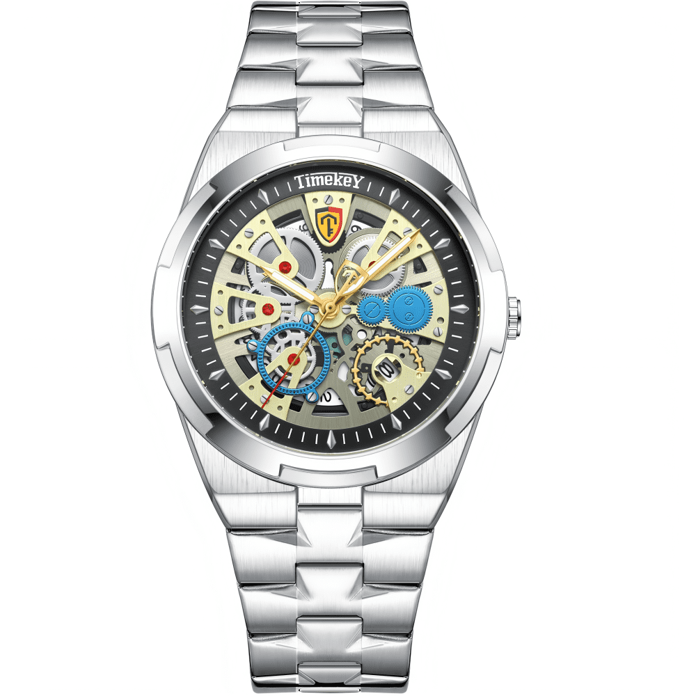 TimekeY Watches for Men, Stainless Steel Waterproof Dress Watch, Men's ...