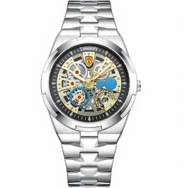 TimekeY Watches for Men, Stainless Steel Waterproof Dress Watch, Men's ...