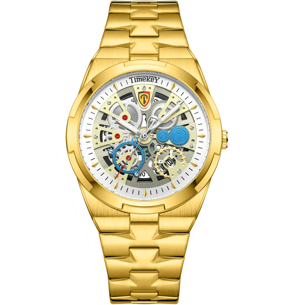 TimekeY Watches for Men, Stainless Steel Waterproof Dress Watch, Men's ...