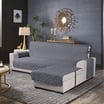 SANMADROLA Sectional Couch Covers, Waterproof Reversible L Shape ...